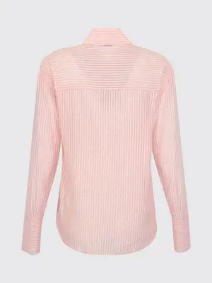 Patrizia Pepe Striped Lyocell Shirt - Pink