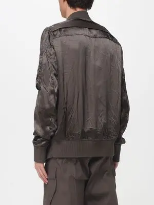 Rick Owens Cupro And Virgin Wool Bomber Jacket - Brown