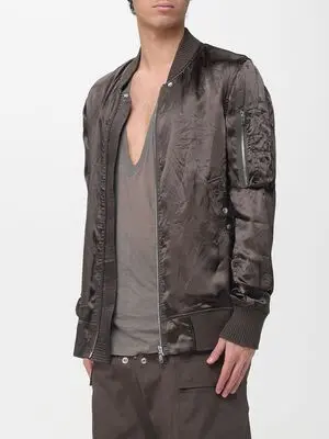 Rick Owens Cupro And Virgin Wool Bomber Jacket - Brown