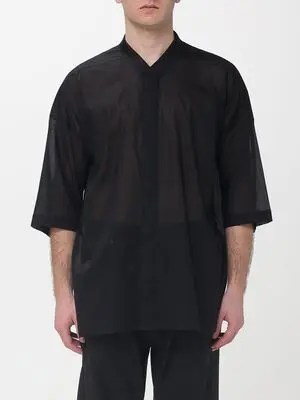 Rick Owens Jumbo Faun Cotton Shirt - Black