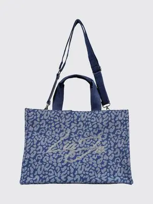 Liu Jo Animal Print Cotton Tote Bag - Denim