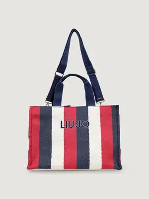 Liu Jo Striped Canvas Bag