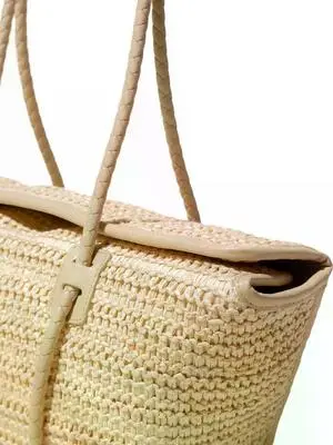Hereu Forna Raffia Tote Bag - Neutrals