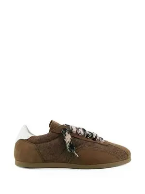 REPRESENT Low-pro Nubuck Patterned-laces Sneakers - Brown