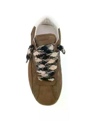 REPRESENT Low-pro Nubuck Patterned-laces Sneakers - Brown