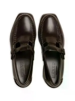 Hereu Alber T-bar Loafers - Brown