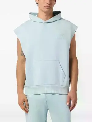 PLEIN SPORT Sleeveless Hoodie - Blue
