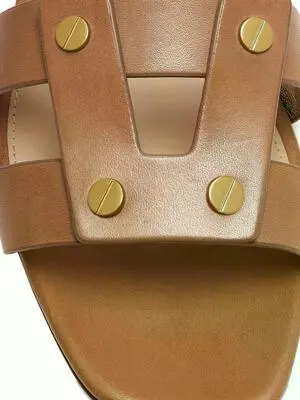 Veronica Beard Via Slide Sandals - Brown