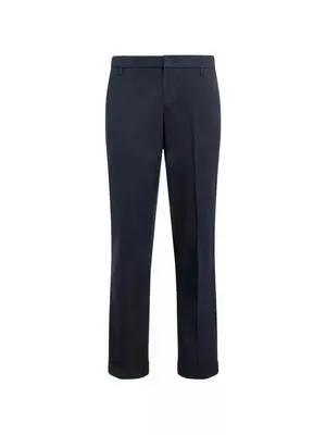 DONDUP Turned-up Cuffs Trousers - Blue