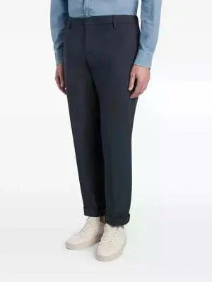 DONDUP Turned-up Cuffs Trousers - Blue
