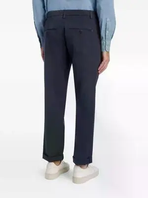 DONDUP Turned-up Cuffs Trousers - Blue