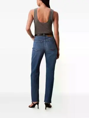 Calvin Klein Logo-patch Straight Leg Jeans