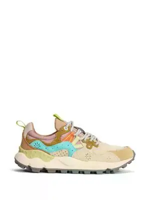 Flower Mountain Paneled Sneakers For Women