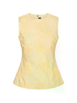 ROTATE BY BIRGER CHRISTENSEN Floral Sleeveless Top - Yellow