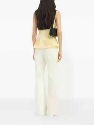 ROTATE BY BIRGER CHRISTENSEN Floral Sleeveless Top - Yellow