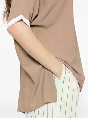 INTRECCI Cuffed T-shirt