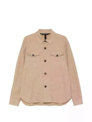 Harris Wharf London Pocket Shirt Jacket - Neutrals