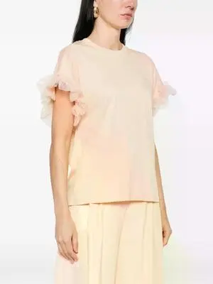 TWINSET Ruffled Sleeve T-shirt
