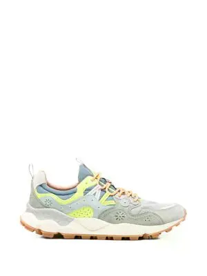 FLOWER MOUNTAIN Yamano 3 Floral-appliqué Sneakers - Grey