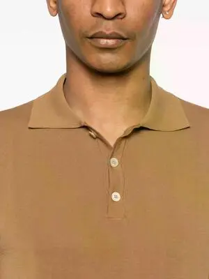 DANIELE FIESOLI Buttoned Polo Shirt - Brown