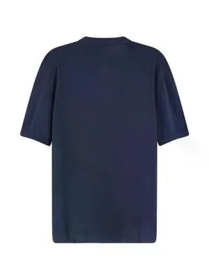 Corneliani Collarless Polo Shirt - Blue