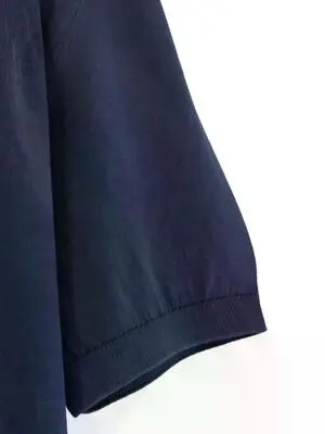 Corneliani Collarless Polo Shirt - Blue