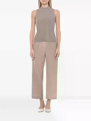 Peserico Ribbed-knit Tank Top - Neutrals