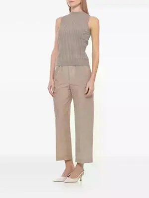 Peserico Ribbed-knit Tank Top - Neutrals