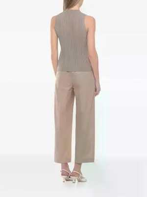 Peserico Ribbed-knit Tank Top - Neutrals