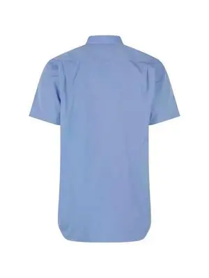 Comme Des Garçons Front-pocket Short-sleeve Shirt - Blue