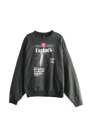 DOUBLET Magazine Cover Printed Sweatshirt - Grey