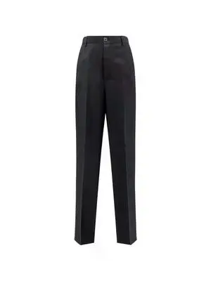 LANEUS Button Trousers - Black