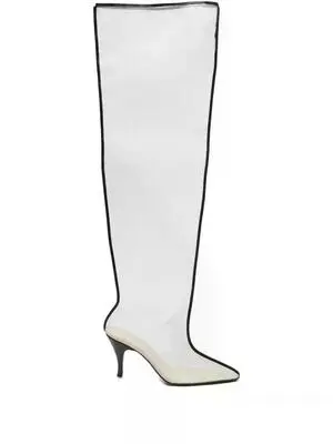 HERBERT LEVINE Pointed-toe Mesh Boots