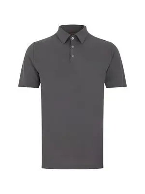 SLOWEAR Short Sleeve Polo Shirt - Grey