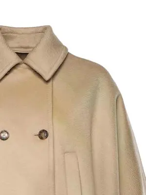 Max Mara Double-breasted Cashmere Cape - Neutrals