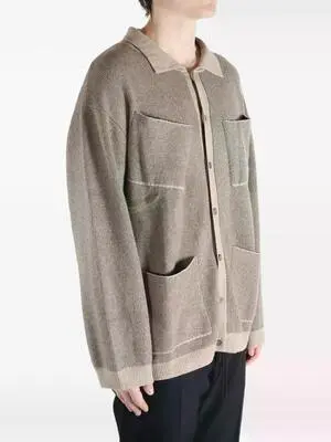 MUTEDANCE Patch-pocket Cardigan