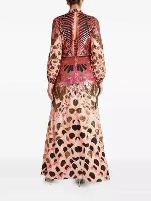 TEMPERLEY LONDON Emperor Sequin Print Gown - Pink