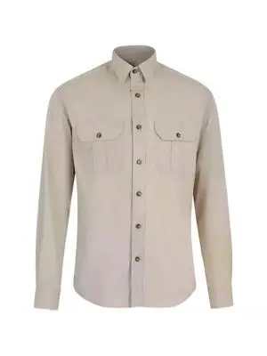 Canali Flap-pocket Shirt - Neutrals