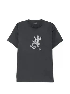 AGNES B. Graphic-print Round Neck T-shirt - Grey