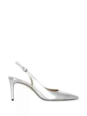 STUART WEITZMAN Power 75 Pointed Slingback Pumps - Silver
