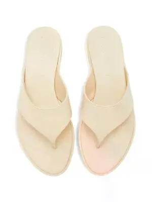 AeydĒ Leather Open Toe Sandals - Neutrals