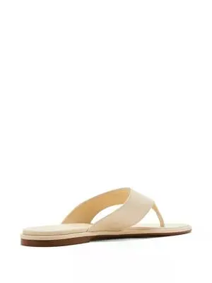 AeydĒ Leather Open Toe Sandals - Neutrals