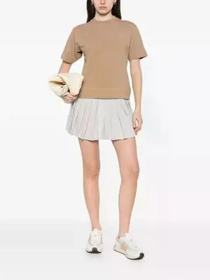 Moncler Logo Appliqué T-shirt - Neutrals
