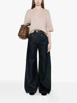 ALLUDE Boat Neck Top