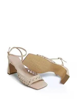 SOULIERS MARTINEZ Woven Sandals - Neutrals