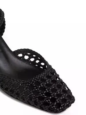 SOULIERS MARTINEZ Woven Leather Pumps