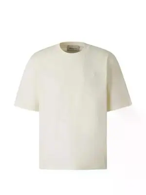 AMI Paris Logo-motif T-shirt - Neutrals