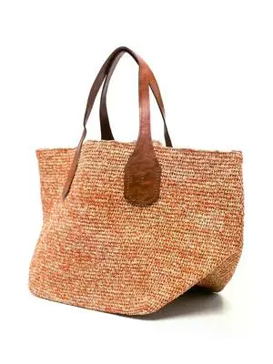 IBELIV Raffia Tokyo Tote Bag - Orange