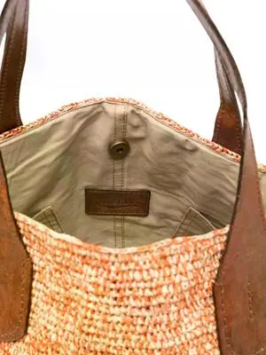 IBELIV Raffia Tokyo Tote Bag - Orange