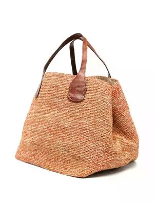 IBELIV Raffia Tote Bag - Orange